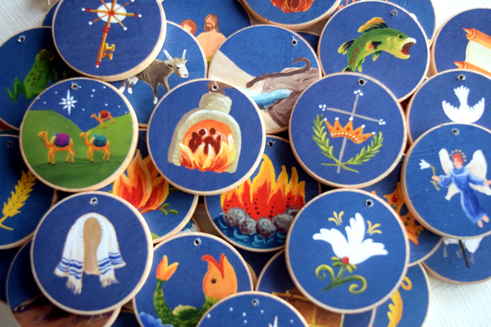 ORTHODOX Jesse Tree Ornaments 40 Days for Advent Christian Advent ...