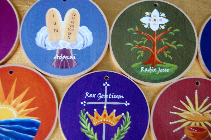 Advent O Antiphons - Rustic - Etsy