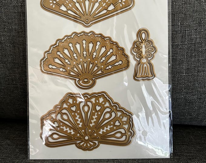 Anna Griffin Mini French Fan Dies - Etsy