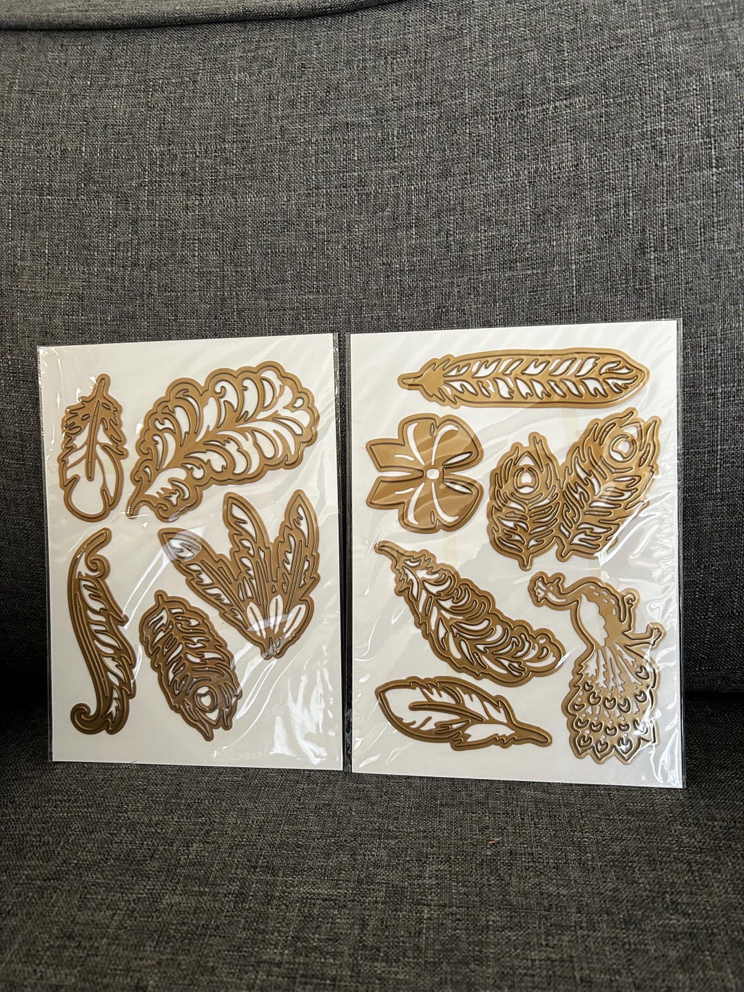 Anna Griffin Feather Cut and Emboss Dies - Etsy