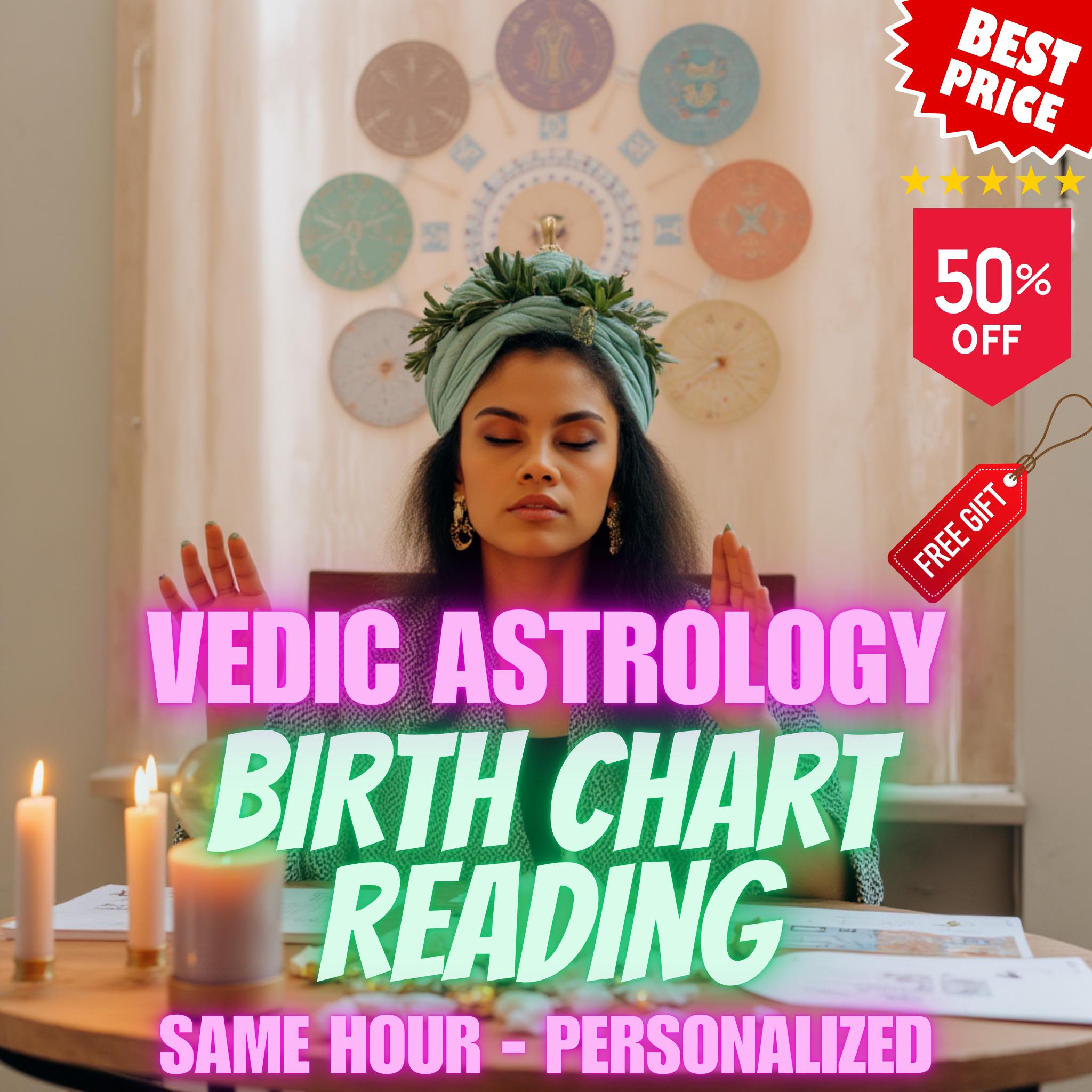 Vedic Astrology Birth Chart Reading: Natal Karma & Life Themes (PDF ...