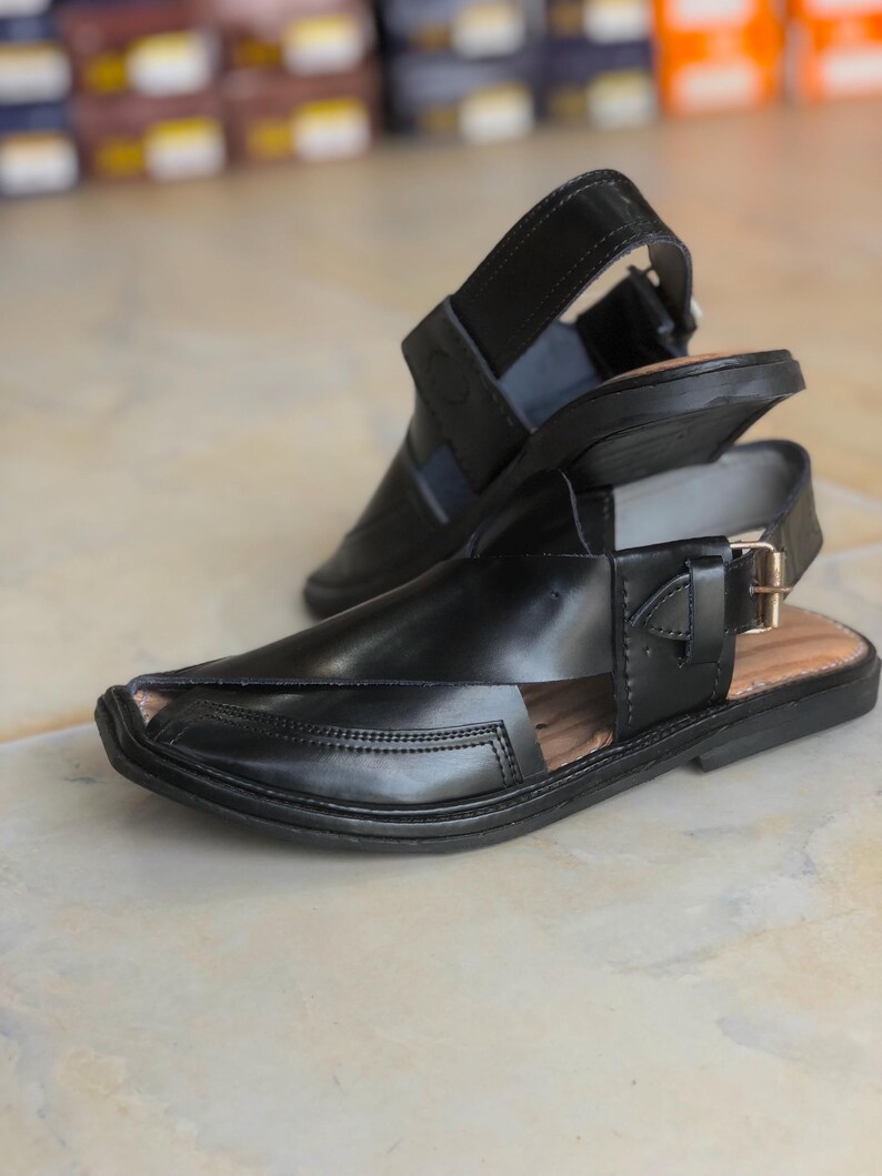 Handmade Leather Peshawari Chappal - Traditional Men's Sandals - Etsy
