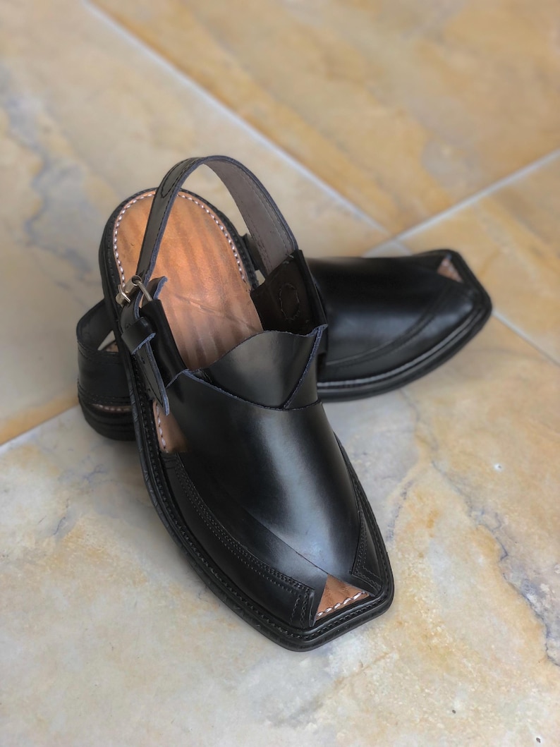 Handmade Leather Peshawari Chappal - Traditional Men's Sandals - Etsy