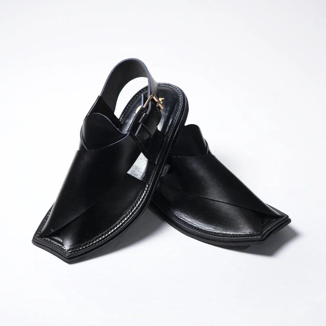 Handmade Peshawari Chappal, Leather Sandals for Men, Traditional Flat ...