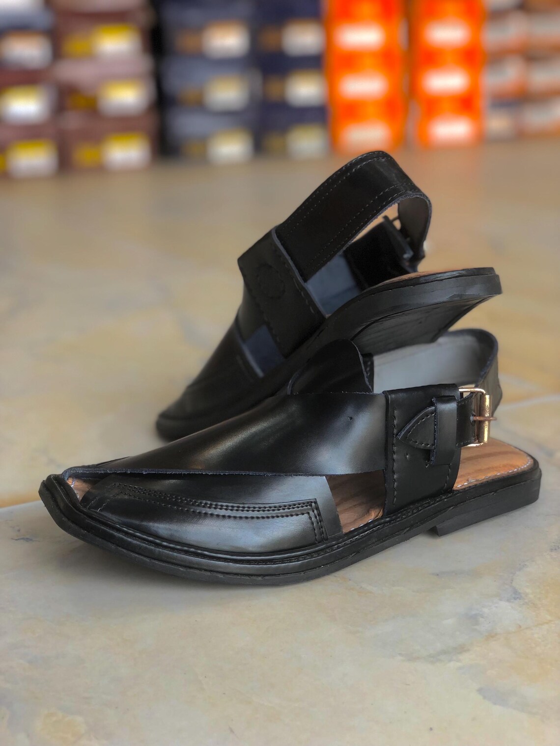 Handmade Leather Peshawari Chappal - Traditional Men's Sandals - Etsy