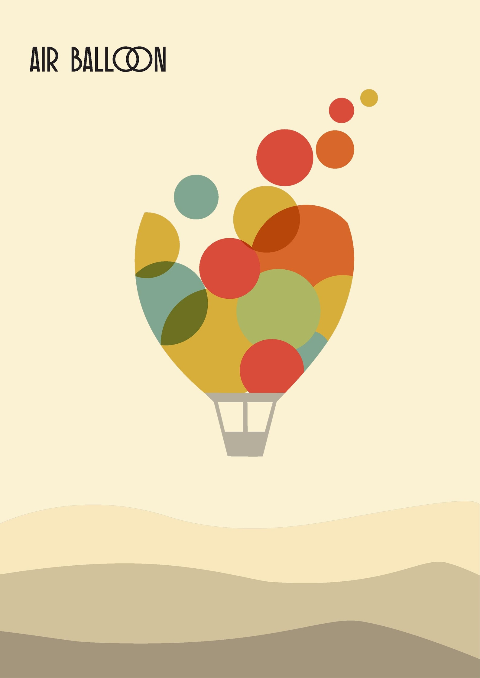 Hot Air Balloon Poster, Minimal Wall Art for Kids, Kids Room Wall Art ...
