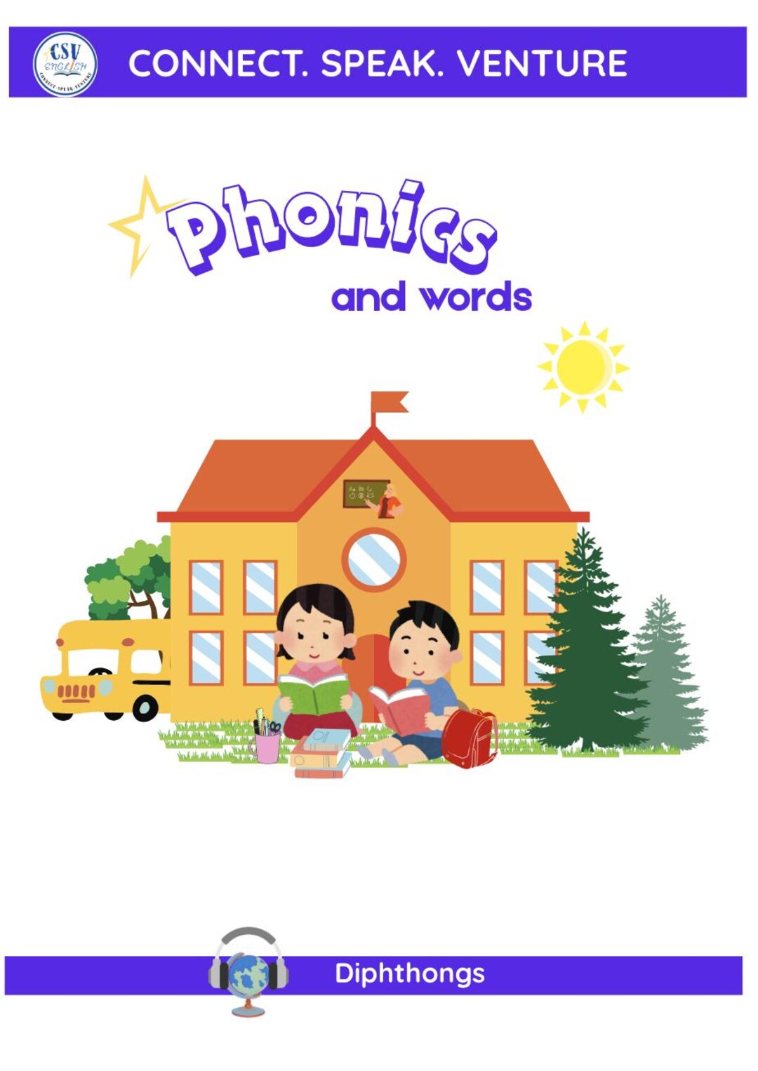 Diphthongs Worksheets Ow-ou-oi-oy | Phonics Workbook | ESL Reading ...