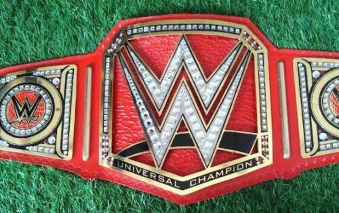 New WWE Red Universal Championship Wrestling Replica Belt Adult Size 50 ...