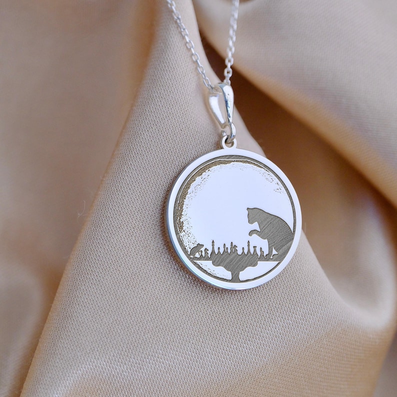 Colgante de ajedrez de gato y ratón en oro macizo de 14 quilates ...