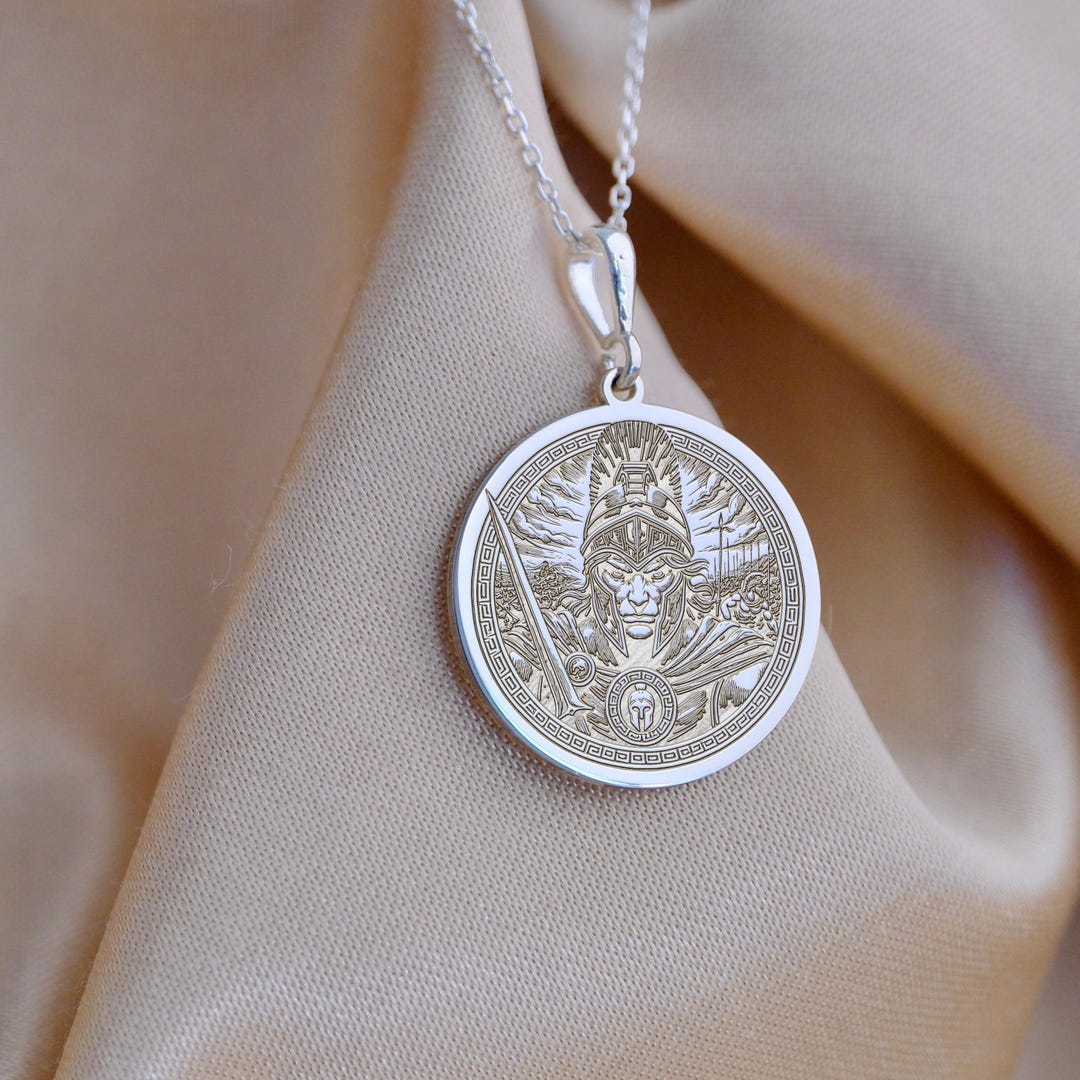 Ares Necklace – Sterling Silver Greek God of War Amulet - Etsy