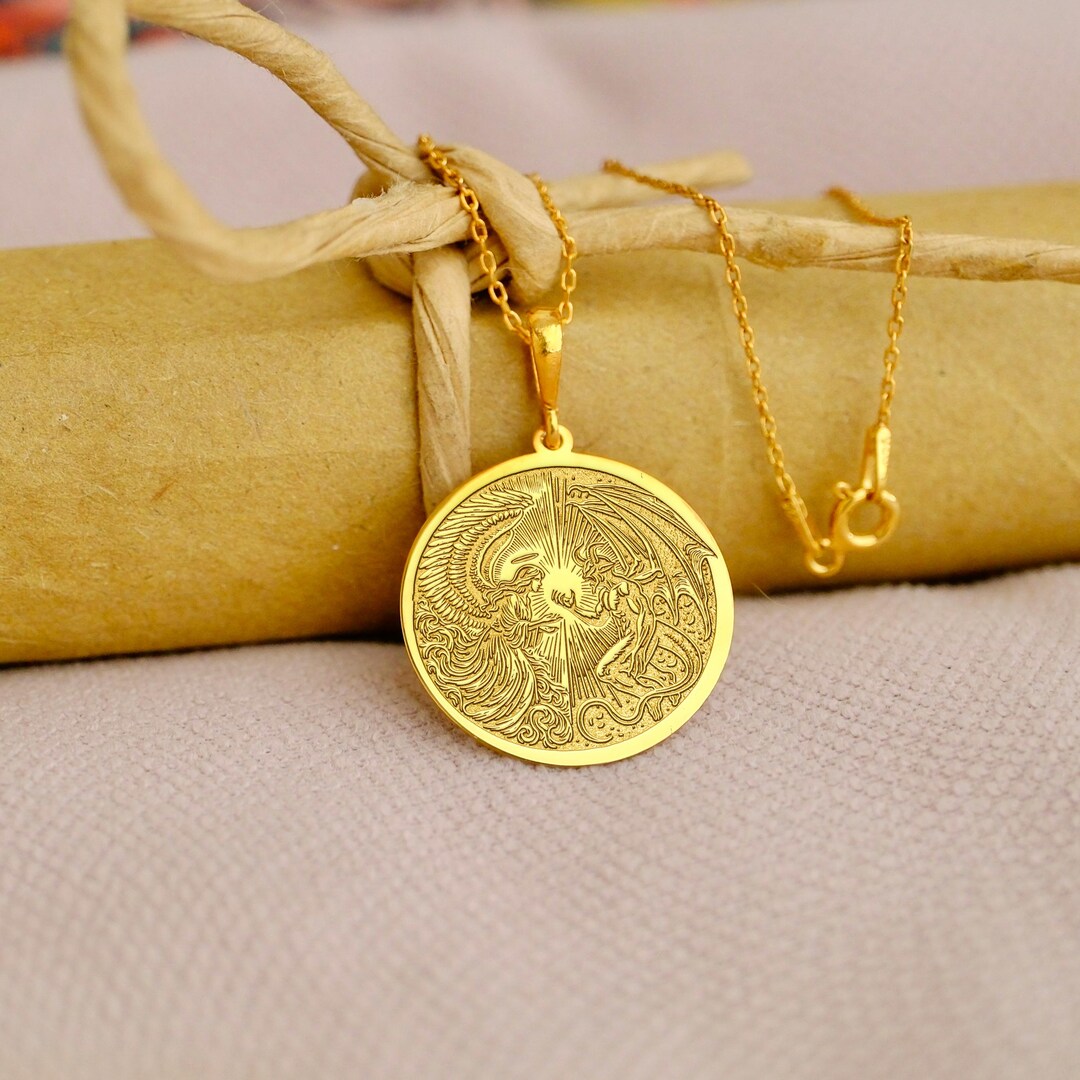 Angel Devil Necklace – Duality Pendant, Good Vs Evil Symbol, Half Angel ...