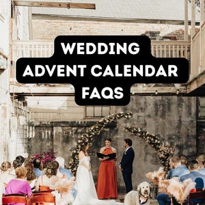 Wedding Advent Calendar | Bride Advent Calendar | Bridal Countdown ...