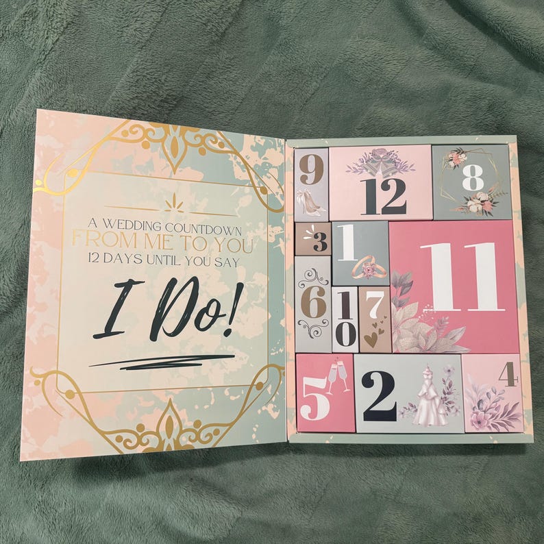 Wedding Advent Calendar | Bride Advent Calendar | Bridal Countdown ...