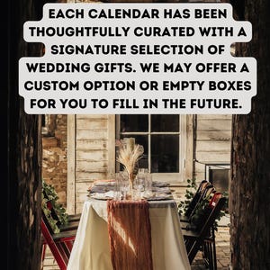 Wedding Advent Calendar | Bride Advent Calendar | Bridal Countdown ...
