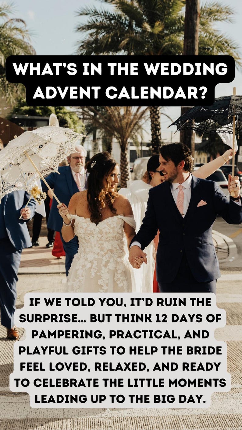 Wedding Advent Calendar | Bride Advent Calendar | Bridal Countdown ...