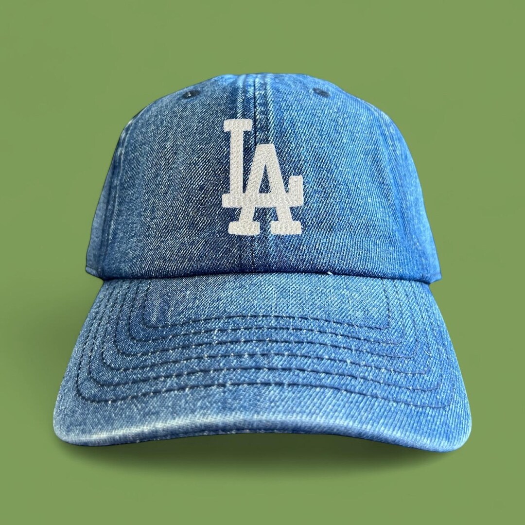 Denim LA Los Angeles Dodgers Baseball Cap - Etsy