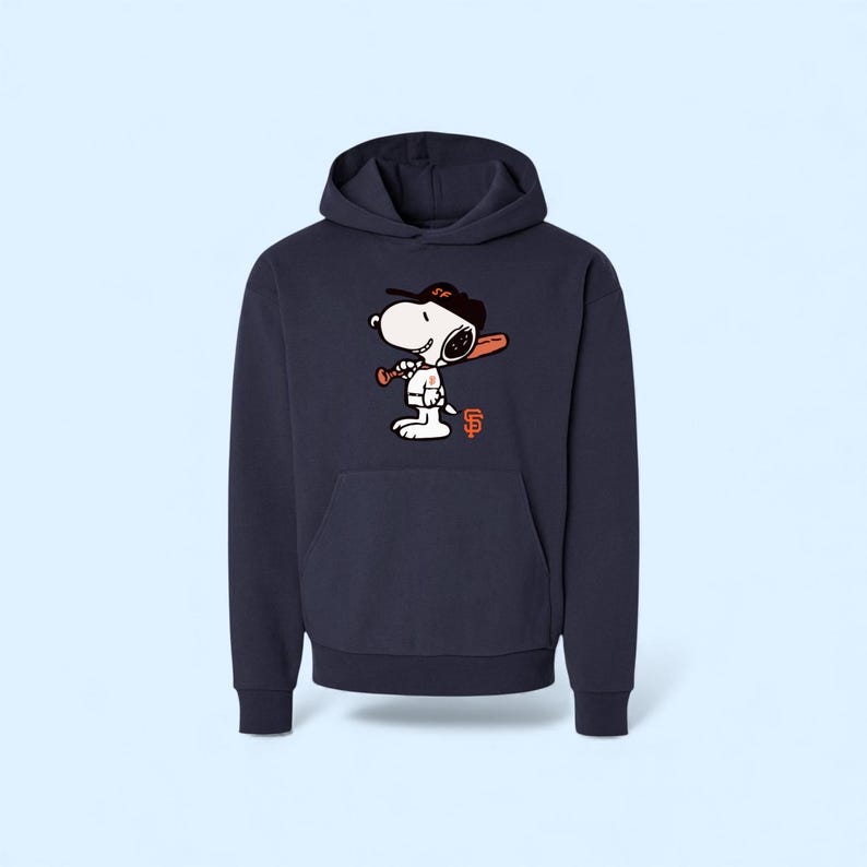 Navy Snoopy SF San Francisco Giants Hoodie (UNISEX) - Etsy