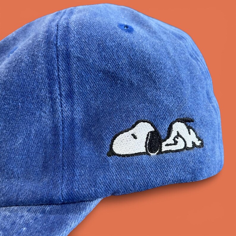 Navy Snoopy Chicago Cubs Baseball Cap W/ 3D Puff Embroidery - Etsy