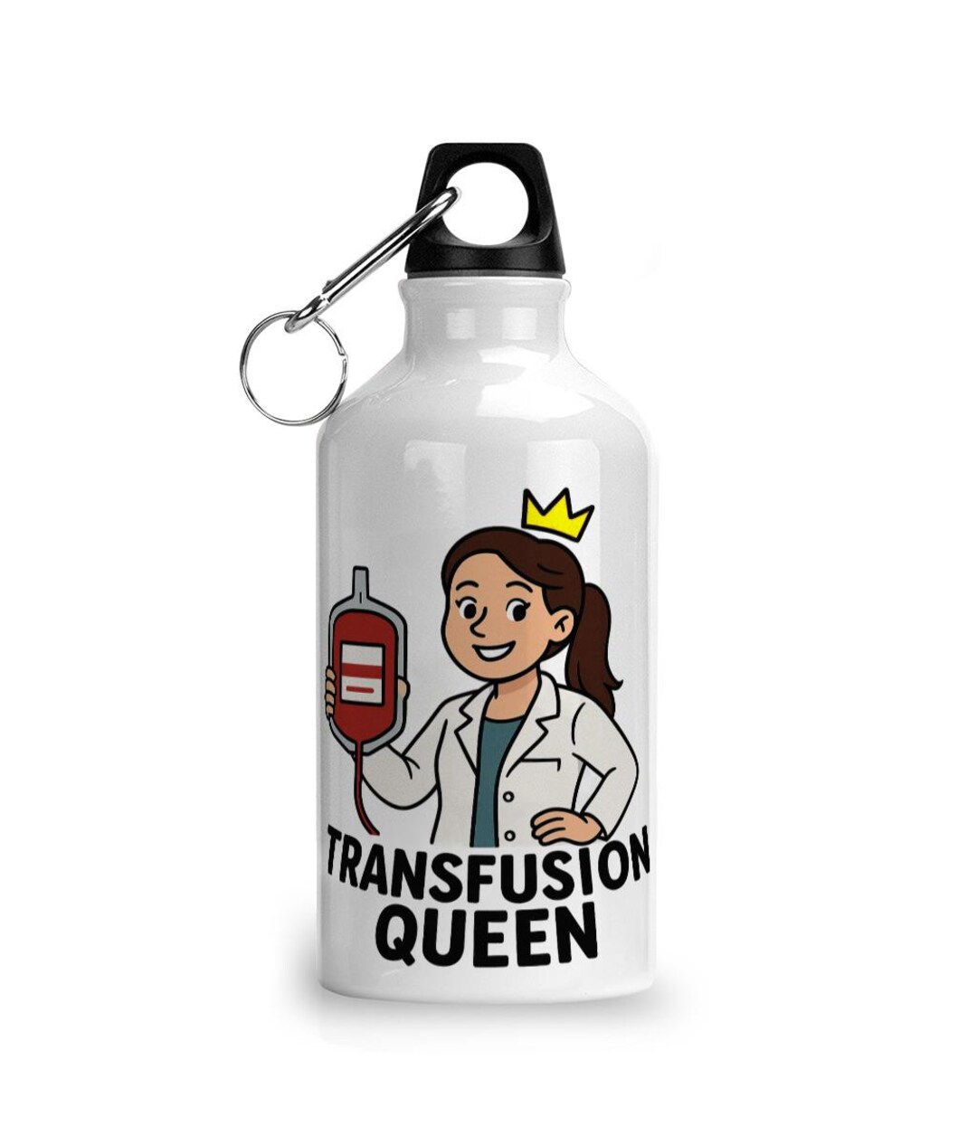 Transfusion Queen Aluminium Sports Water Bottle - Brunette Blood ...