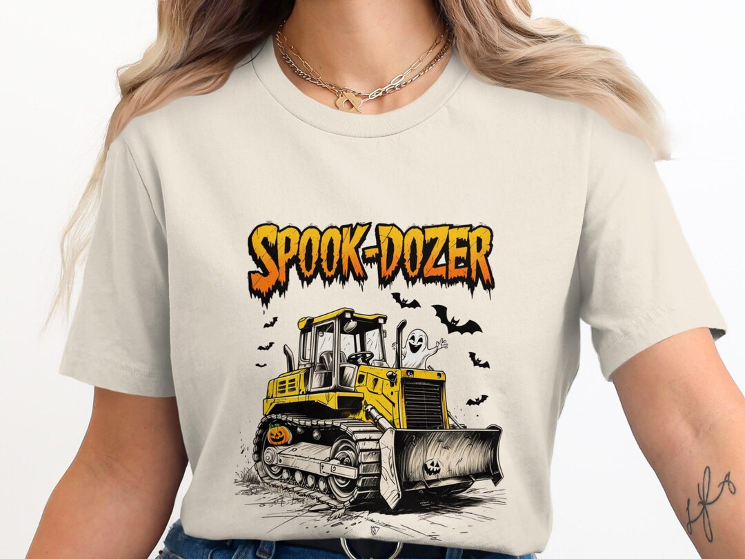 Spook Dozer Png, Halloween Dozer, Ghost Png, Construction Png, Tractor ...