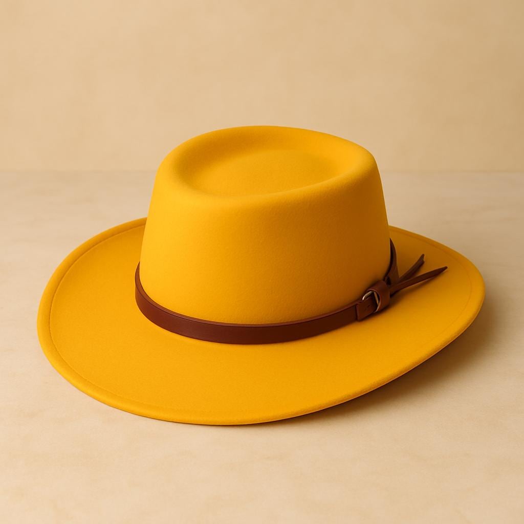 Vegan Suede Cowboy Hat: Cattleman Style With Leather Band, Adjustable ...