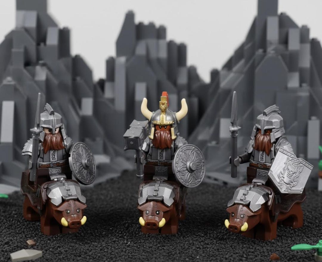 Iron Dweller Boar Captains - 3x Building Bricks Warriors - Etsy