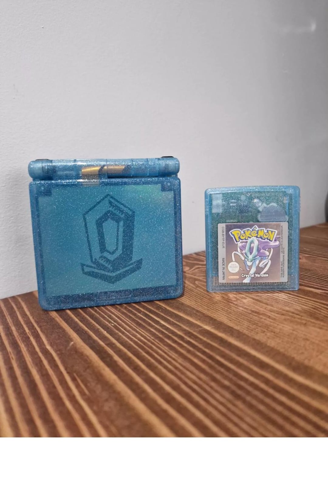 Pokemon Crystal Gameboy Advance SP Console Suicune GBA Nintendo IPS V5 ...