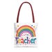 Rainbow Teacher Tote Bag, Motivational Gift for Educators, Colorful ...