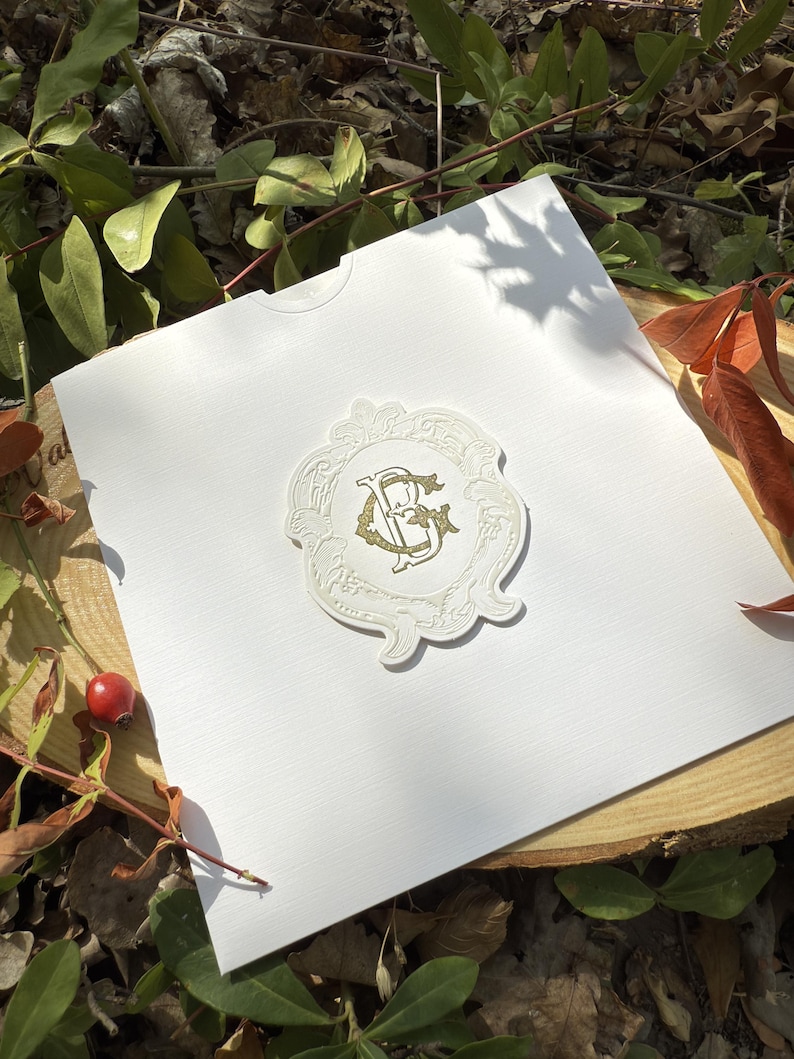 Luxury Gold Foil Wedding Invitation – Elegant Square Design With ...