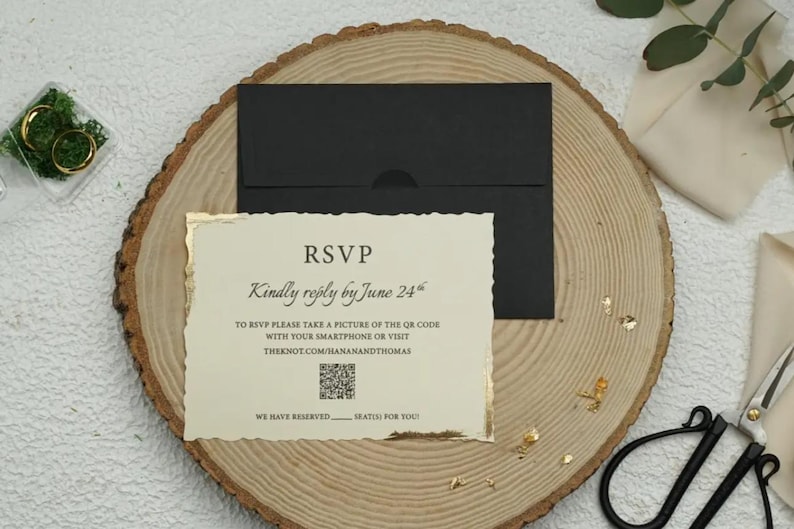 Luxury Gold Foil Wedding Invitation – Elegant Square Design With ...