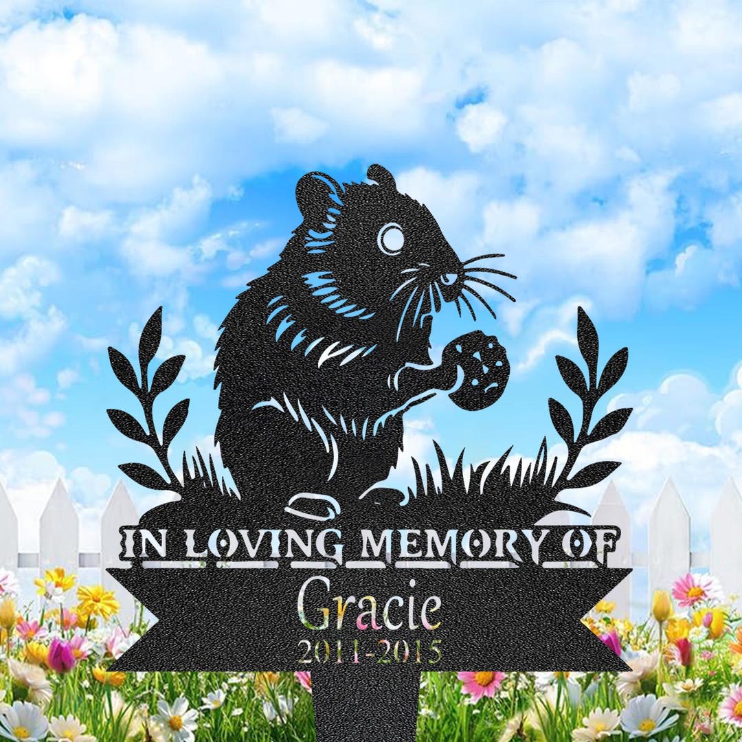 Personalized Mouse Memorial Garden Stake, Pet Loss Remembrance - Etsy