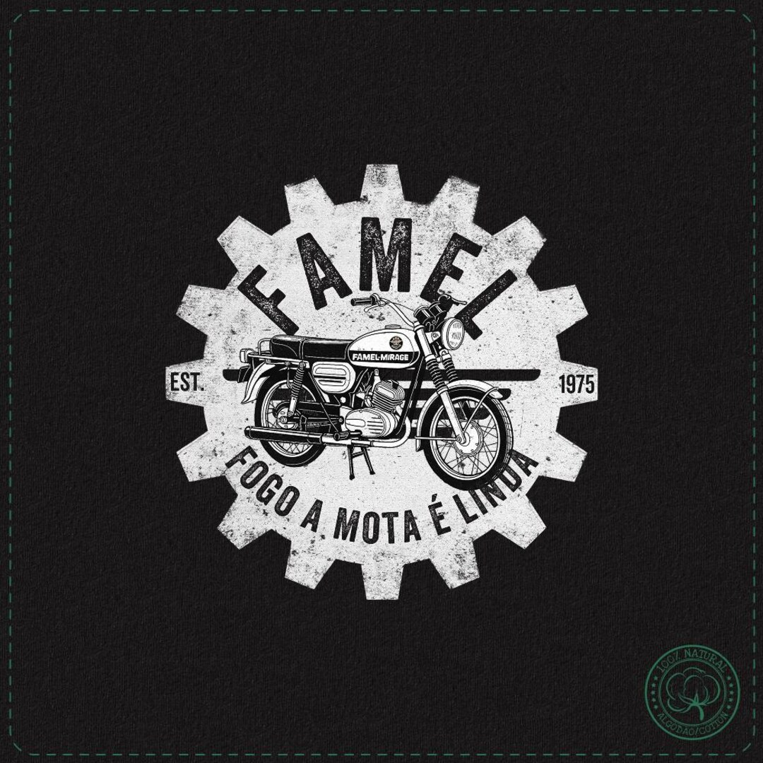 T-SHIRT Portuguese FAMEL “fogo a Mota é Linda”, Retro Style With That ...