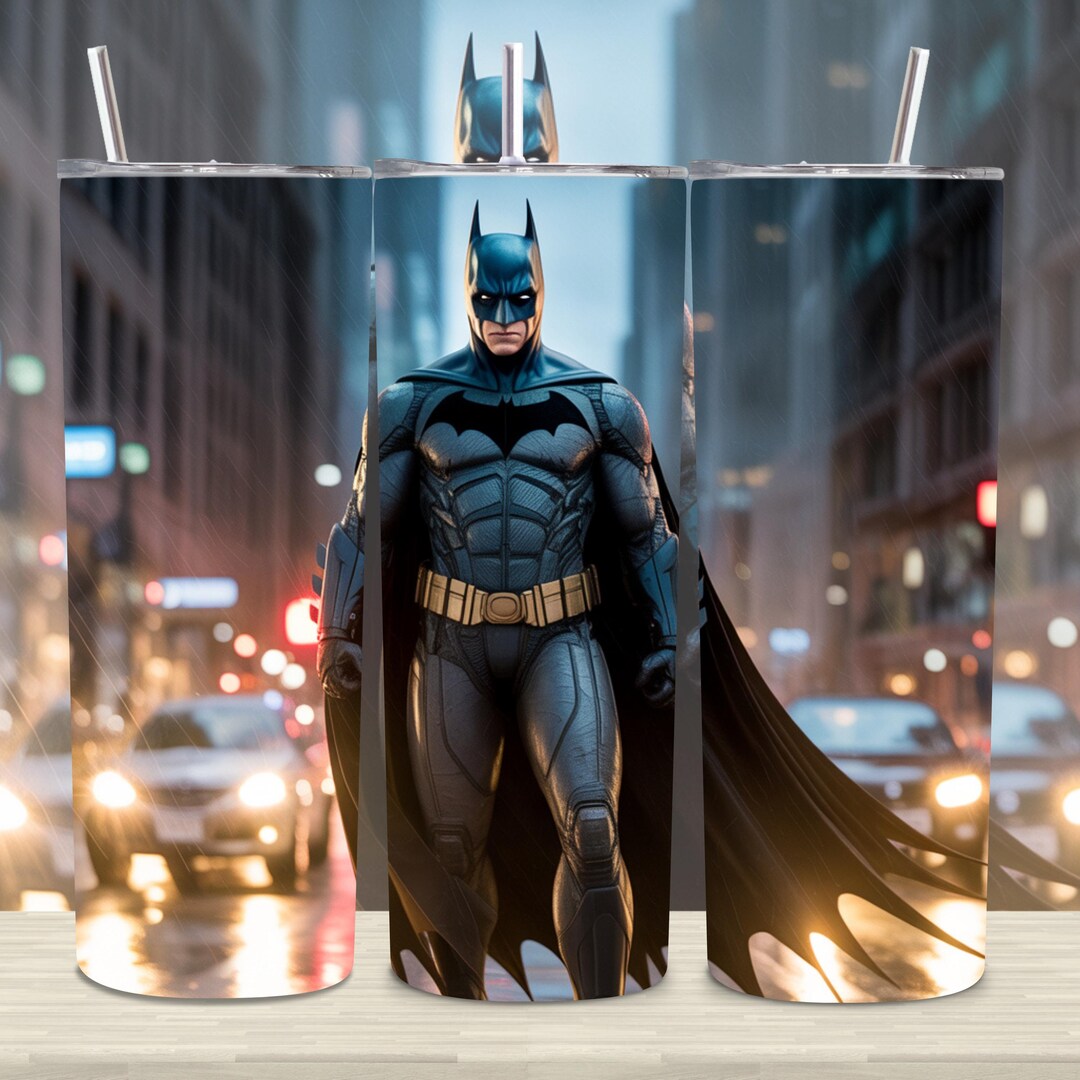 Batman 20oz Tumbler Wrap PNG | Cartoon Superhero Cup Design | Marvel ...