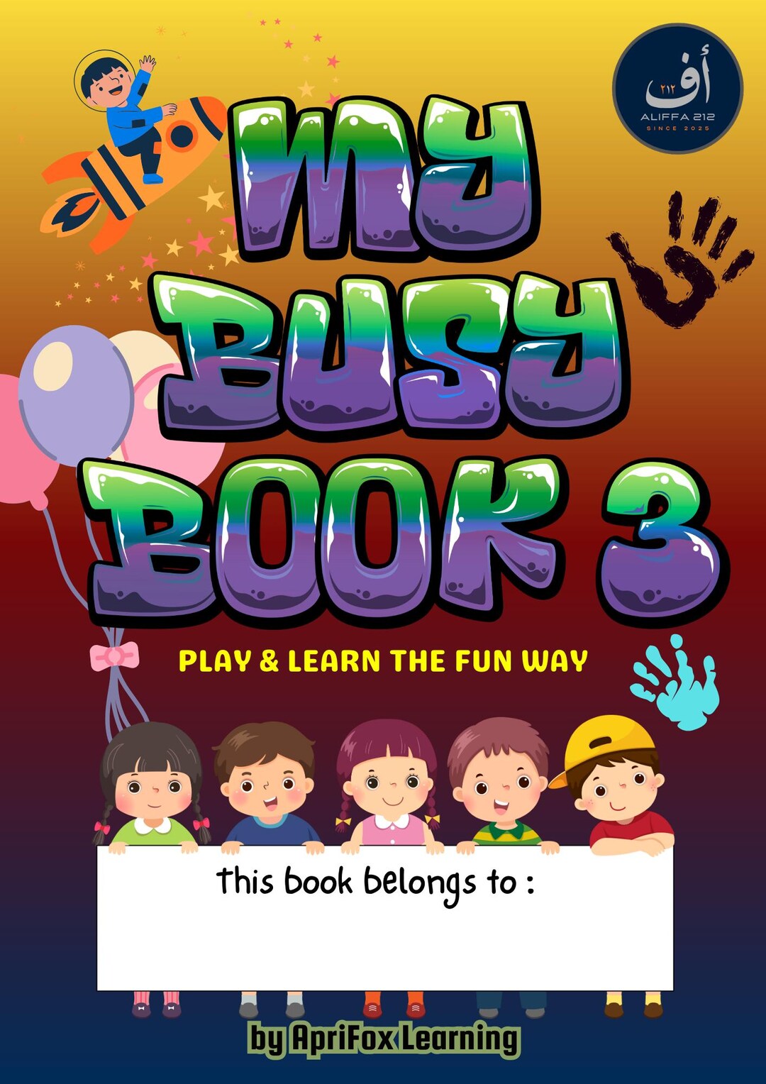 AFWB006 My Busy Book 3 | Preschool Learning Workbook | 50 Fun ...