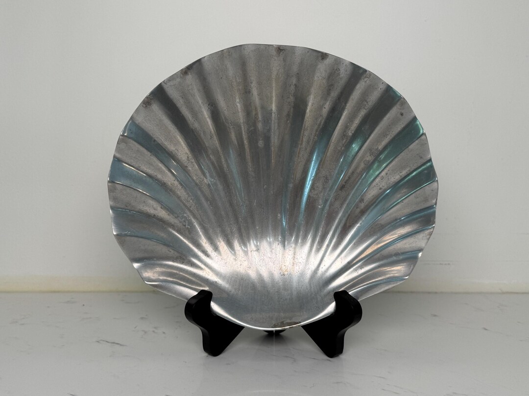 Polished Aluminum Clam Shell Bowl - Etsy