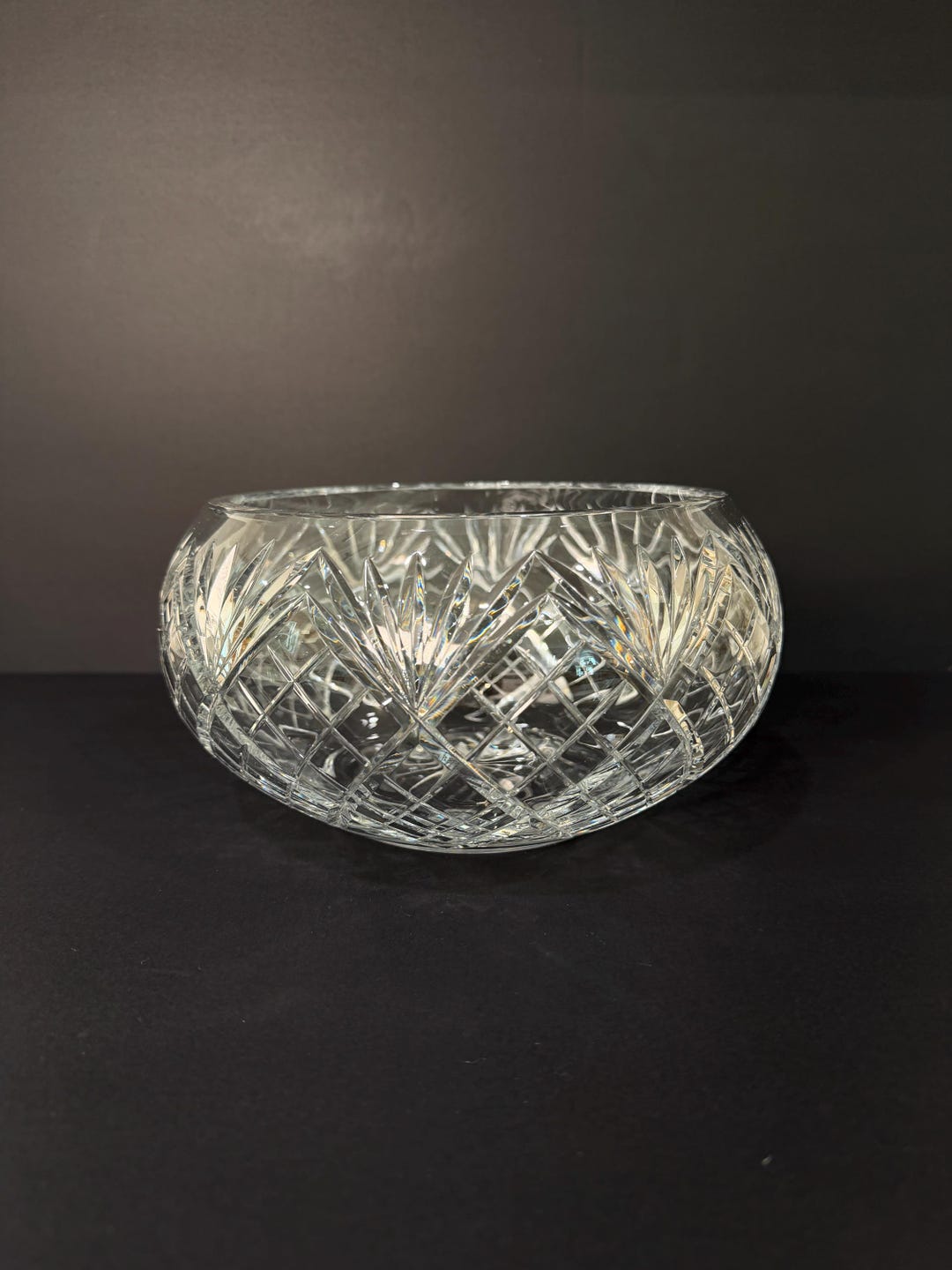 Vintage Large Irish Crystal Clarenbridge Bowl - Etsy