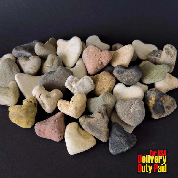 Heart Shaped Rocks - Etsy