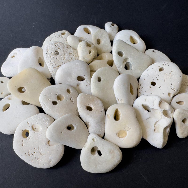 Hag Stone With 3 Holes - Etsy