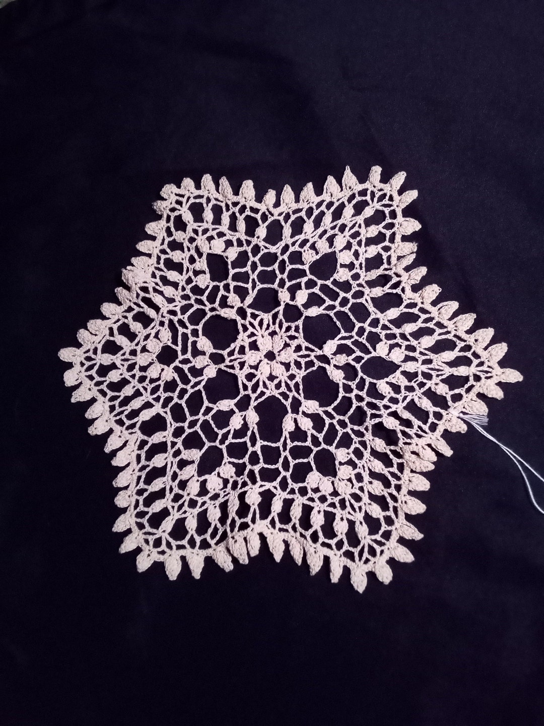 Seashell Doily, Natural Color Doily, 13 Inches - Etsy