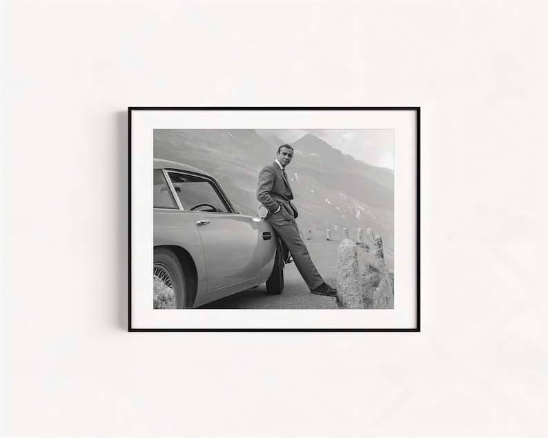 Sean Connery James Bond Print, 70s Retro Wall Art (digital Download) - Etsy