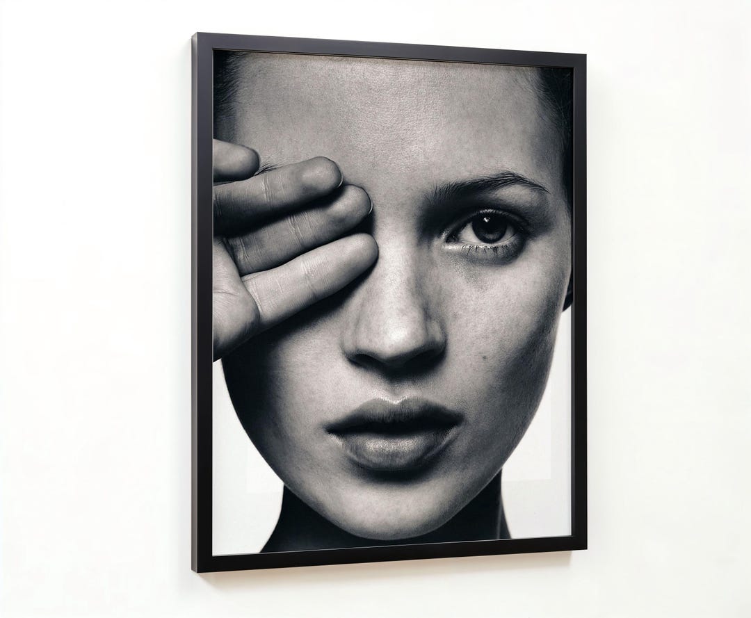 Kate Moss Print, Black and White, Kate Moss Poster, Feminist Wall Art ...