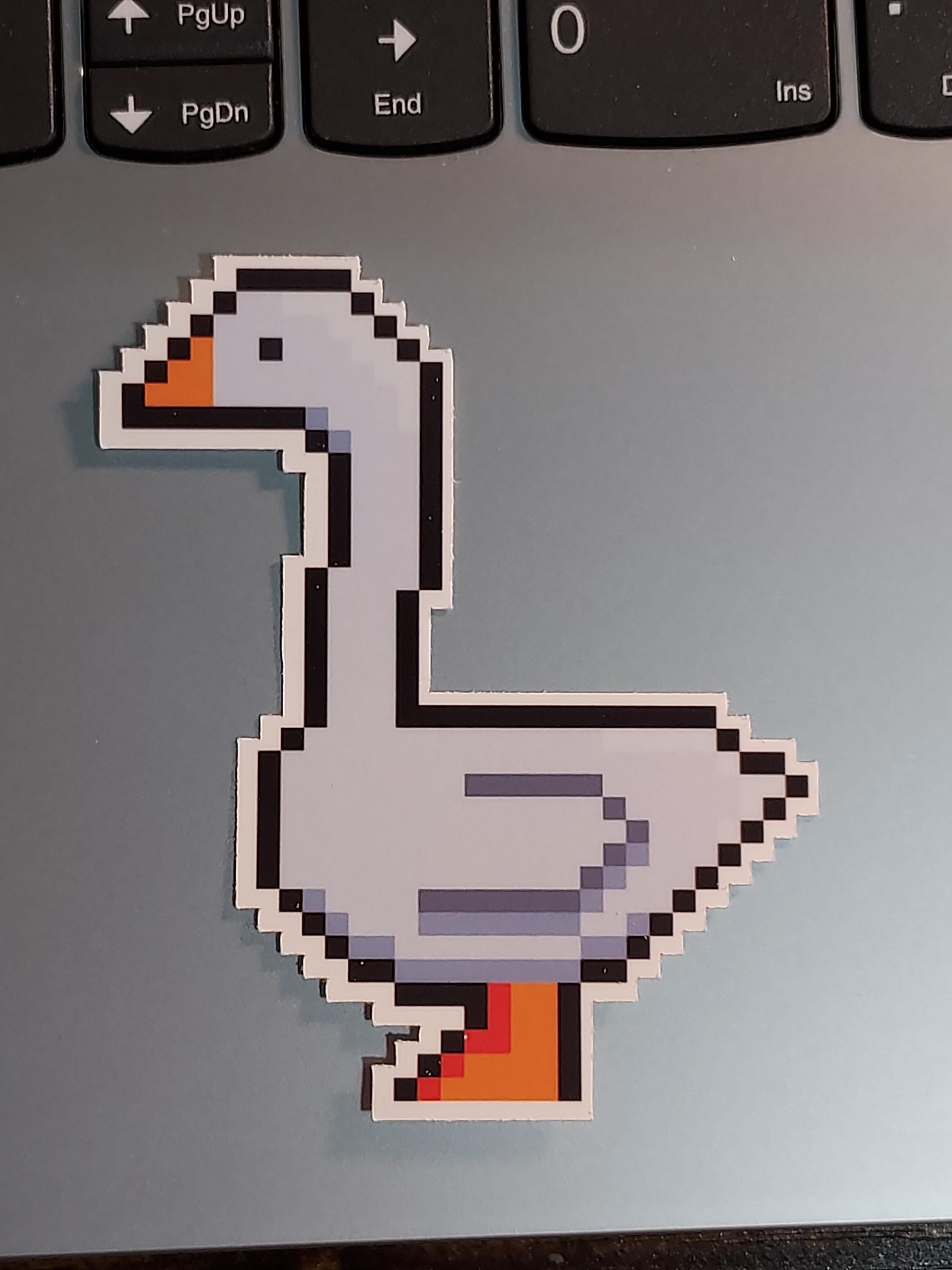 Goose Pixel Art Sticker Etsy 2942
