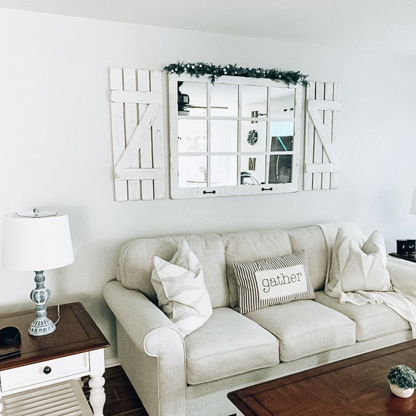 Window Mirror With Shutters - Etsy