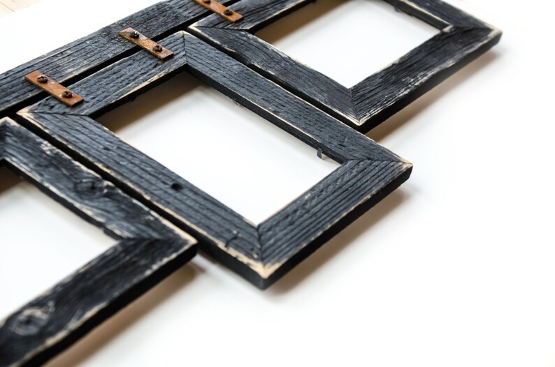 Barnwood Mixed Collage Frame. 3 5x7 Multi Opening Frame. | Etsy