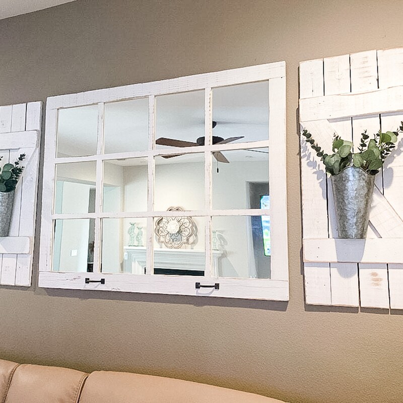 Rustic Mirror - Etsy