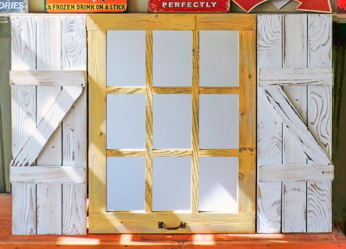 Mirror Wall Decor Window Mirror Rustic Window Mirror Rustic - Etsy
