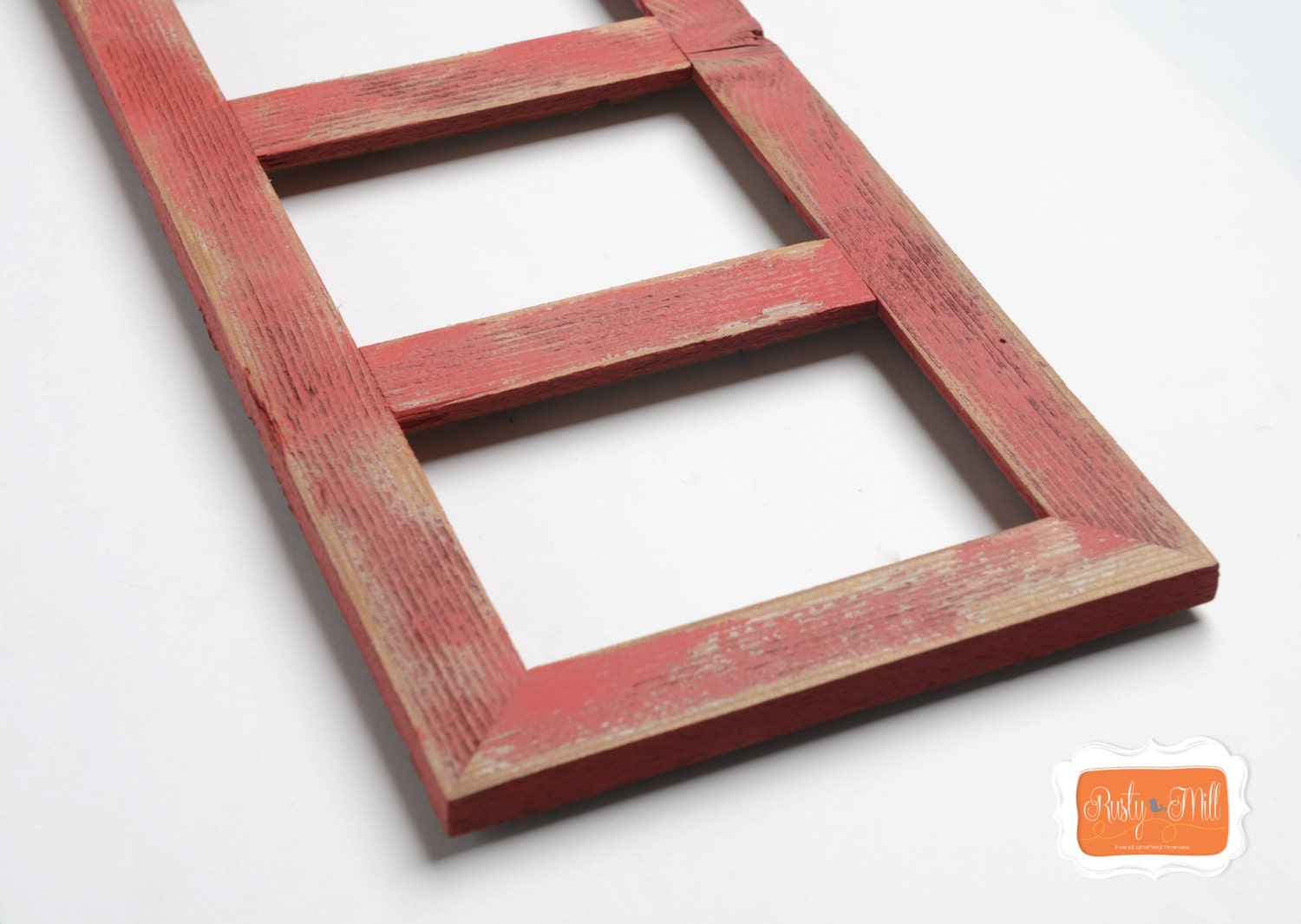 4 Hole 4x6 Collage Multi Opening Picture Frame-rustic Picture - Etsy