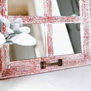 Farmhouse Wall Decor, Window Mirror, Rustic Window Mirror, Rustic ...