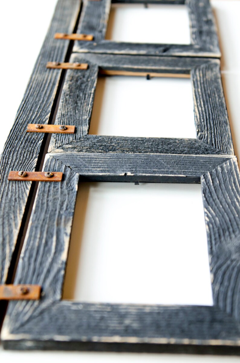 3 Hole 8x10 Barnwood Collage Picture Frame Rustic Picture - Etsy