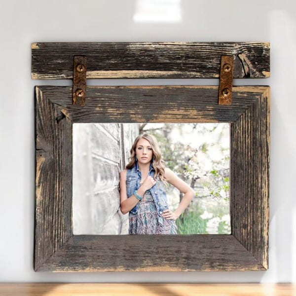 Rustic Farmhouse Picture Frame - Etsy